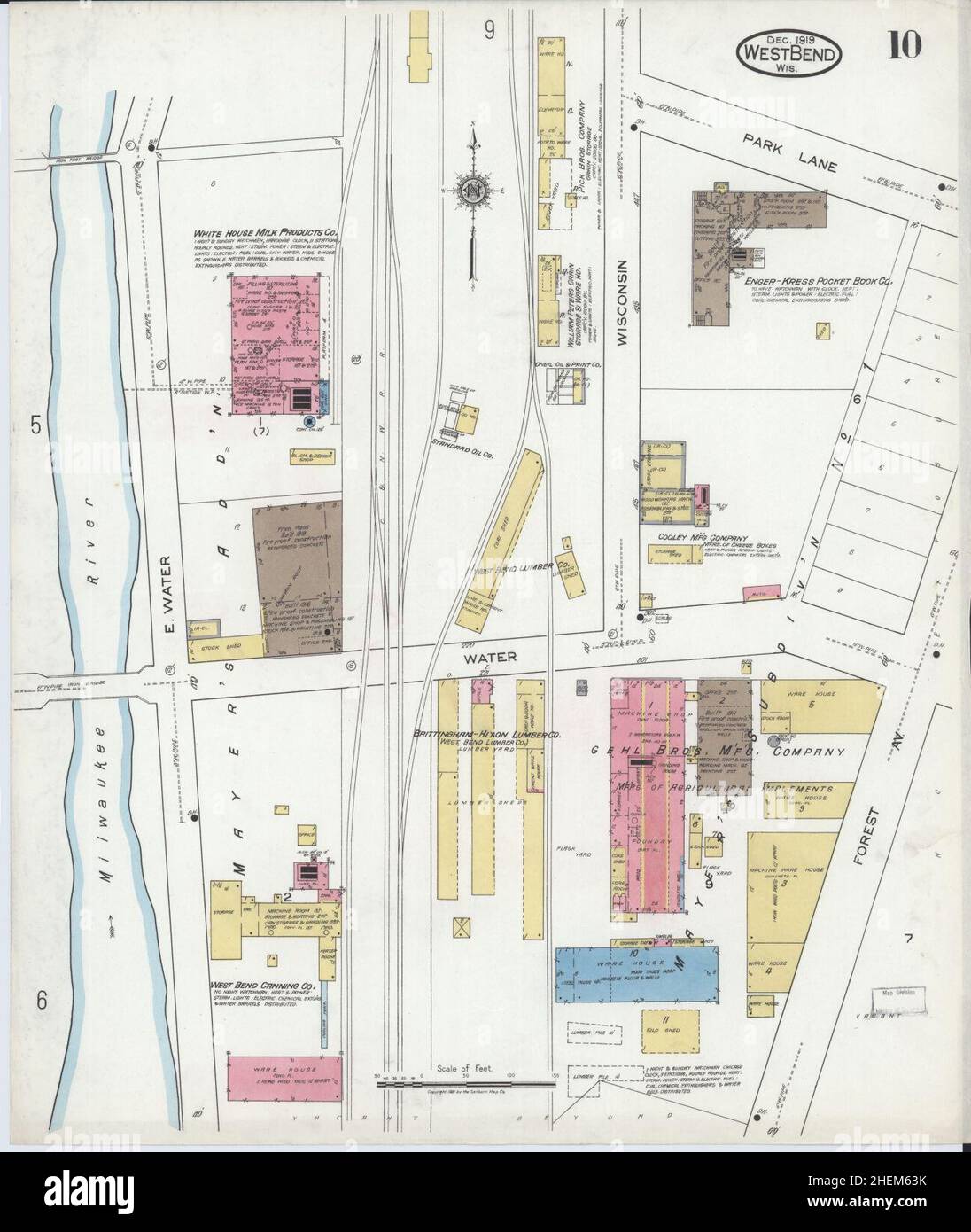 Map of west bend wisconsin hi-res stock photography and images - Alamy