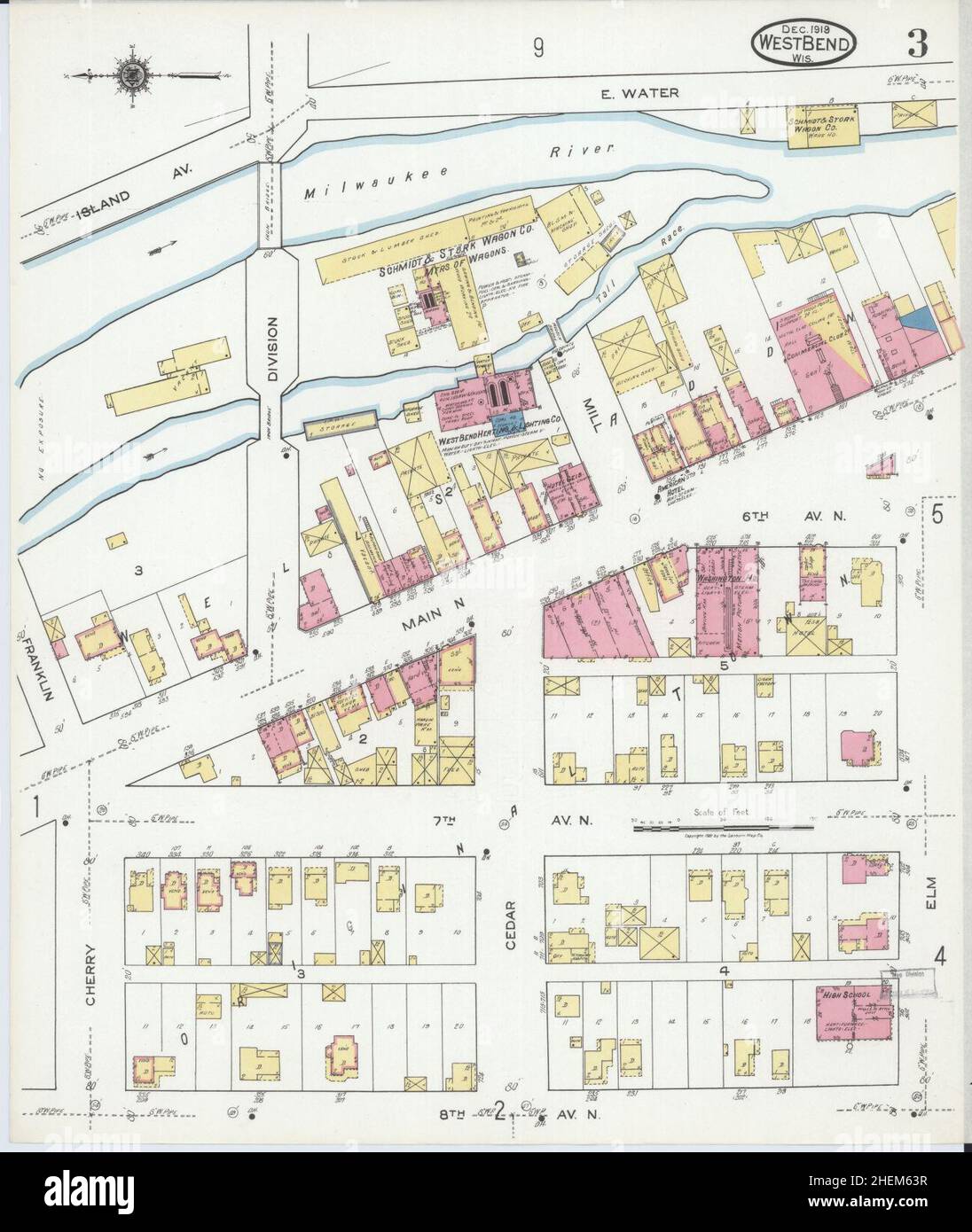 Map of west bend wisconsin hi-res stock photography and images - Alamy