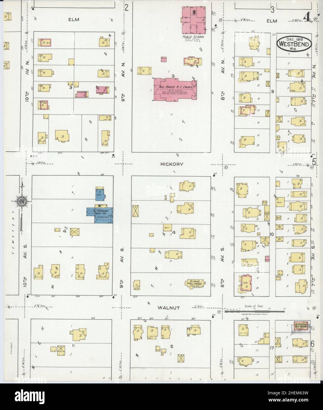 Map of west bend wisconsin hi-res stock photography and images - Alamy