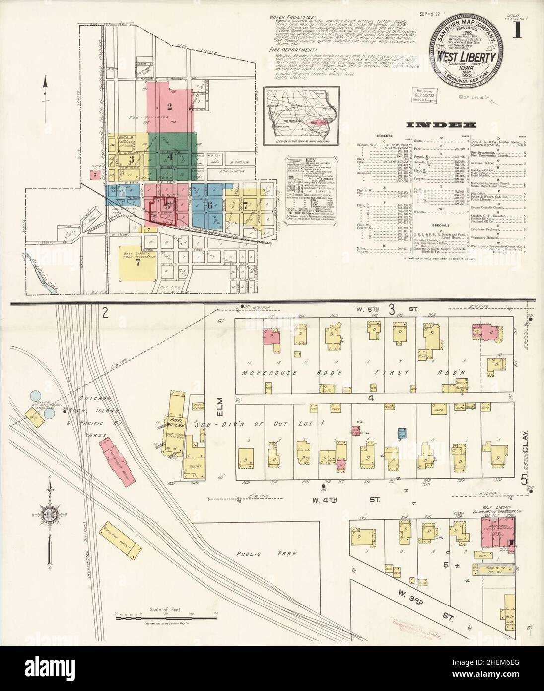 Map of muscatine hi-res stock photography and images - Alamy