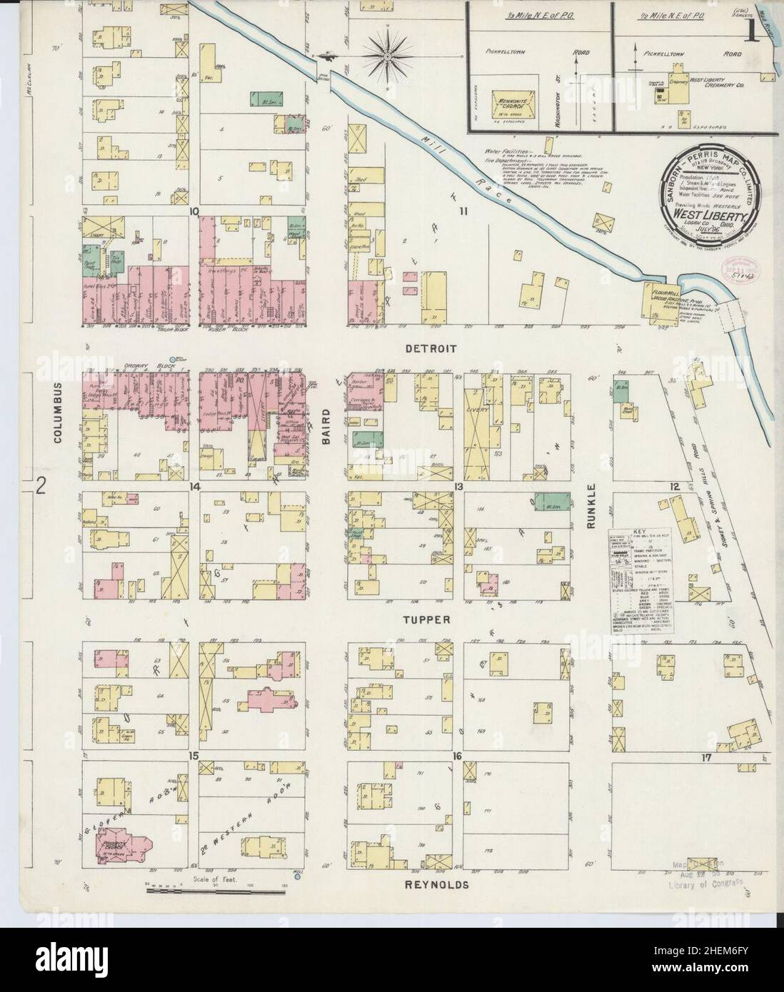 Logan ohio map hi-res stock photography and images - Alamy