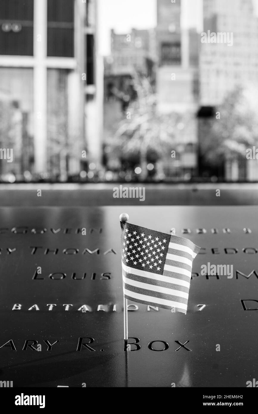 9/11 World Trade Center Memorial in Lower Manhattan during COVID-19 ...