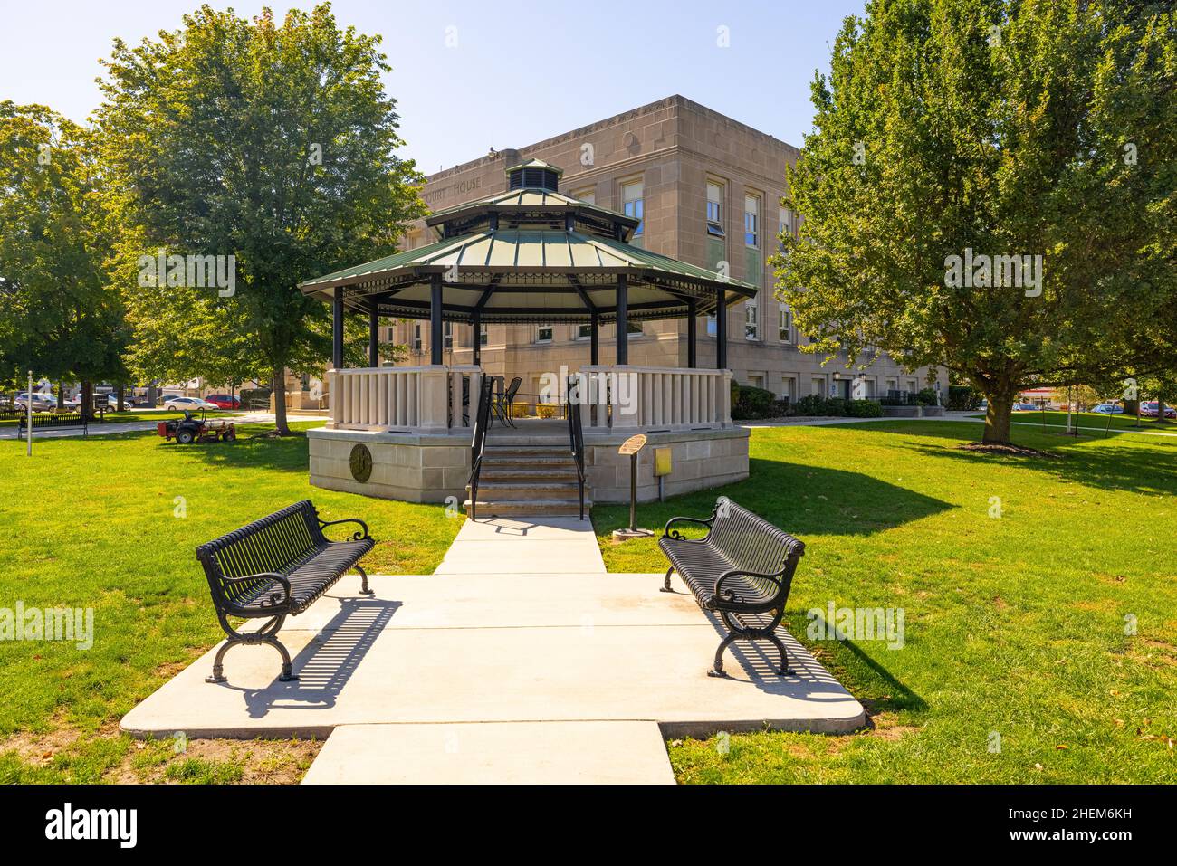 Covington, Indiana, USA - September 28, 2021: The Fountain County ...