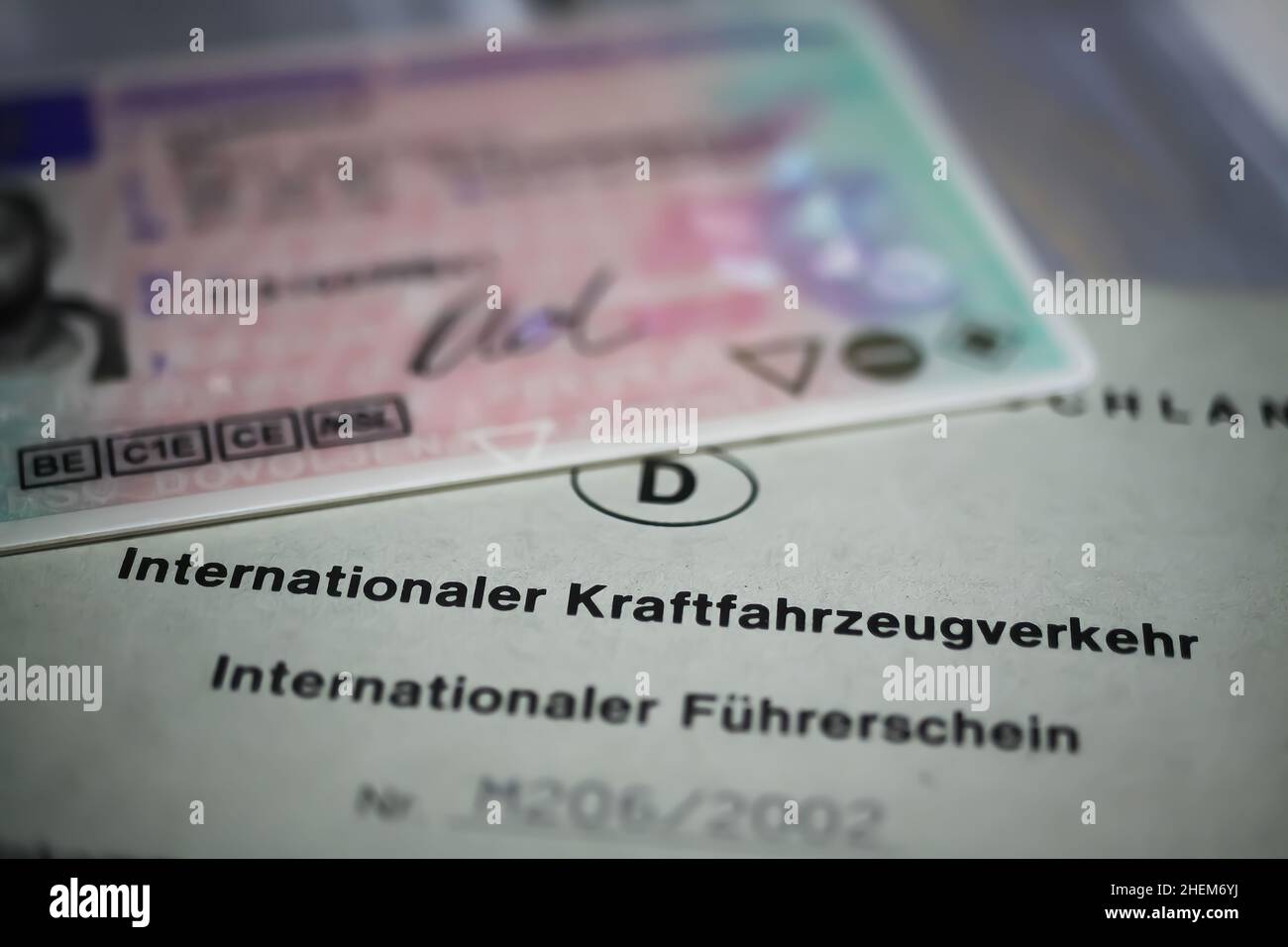 Viersen, Germany - May 9. 2021: Closeup of international old paper ...