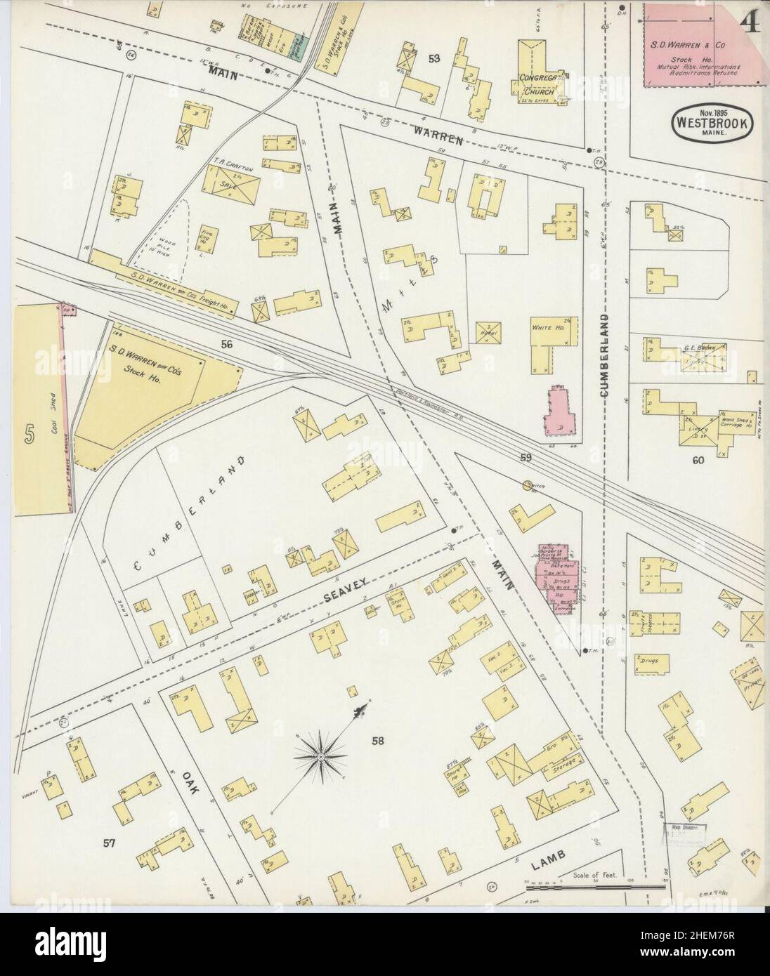 Westbrook map hi-res stock photography and images - Alamy