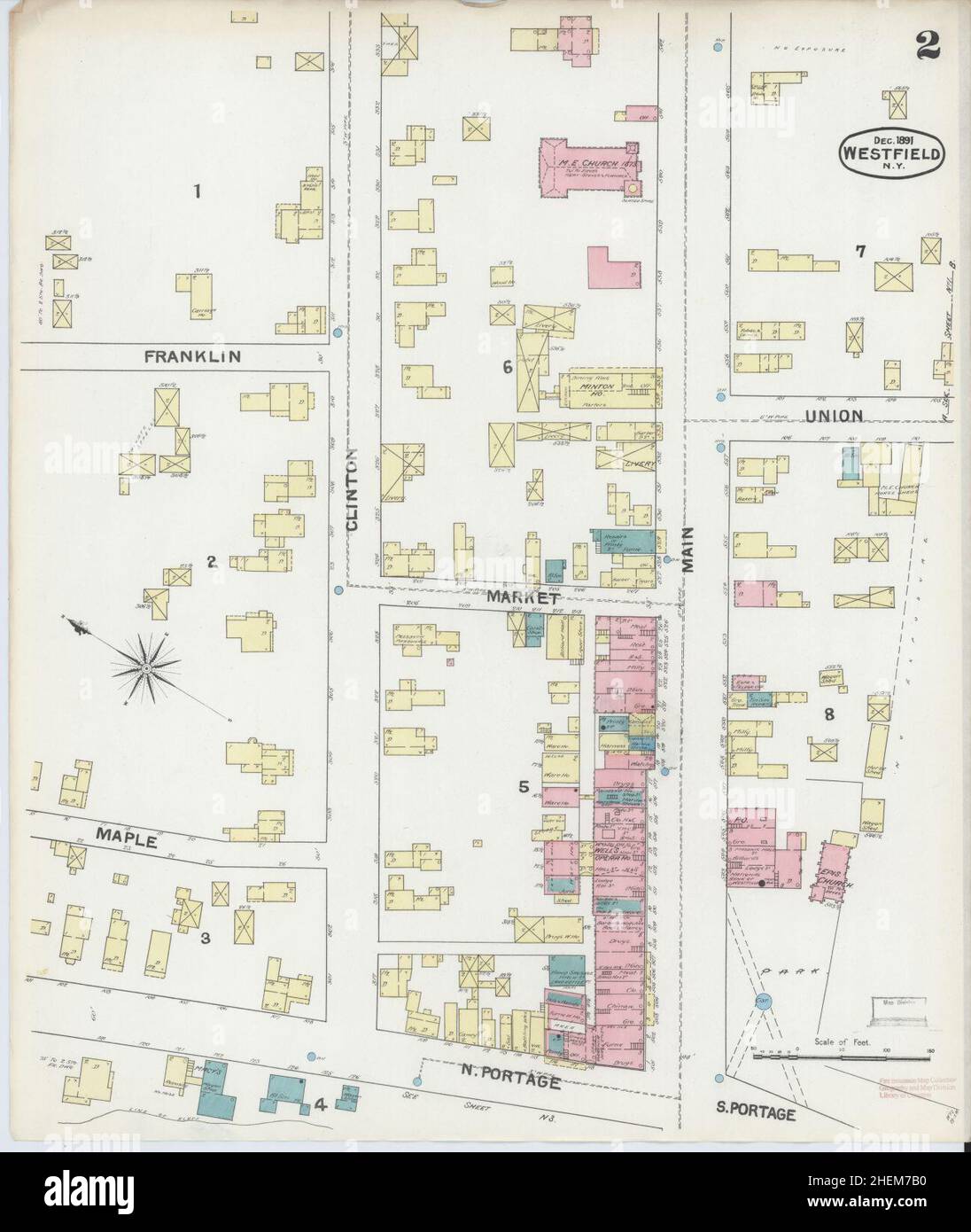 Westfield new york map hi-res stock photography and images - Alamy