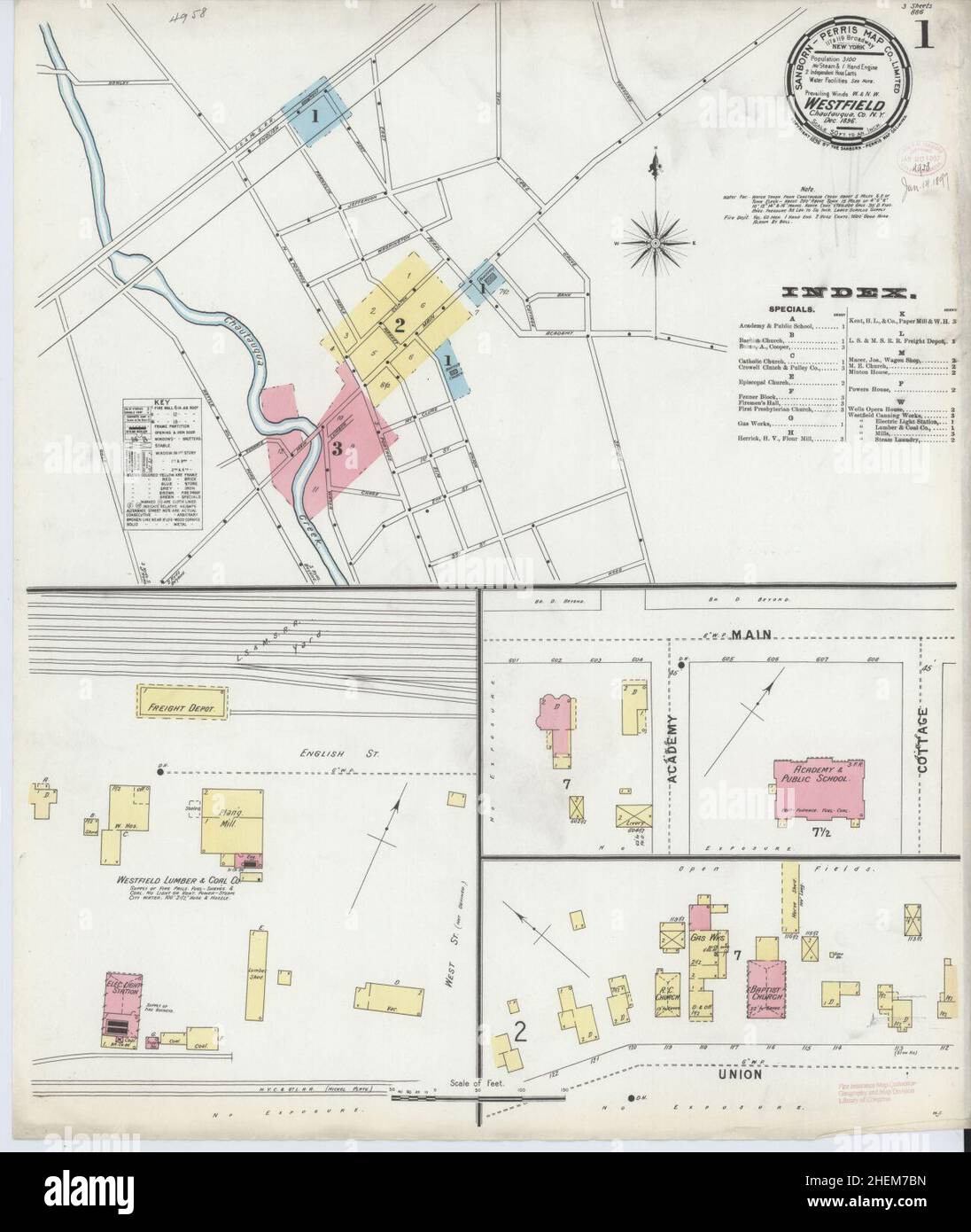 Westfield new york map hi-res stock photography and images - Alamy