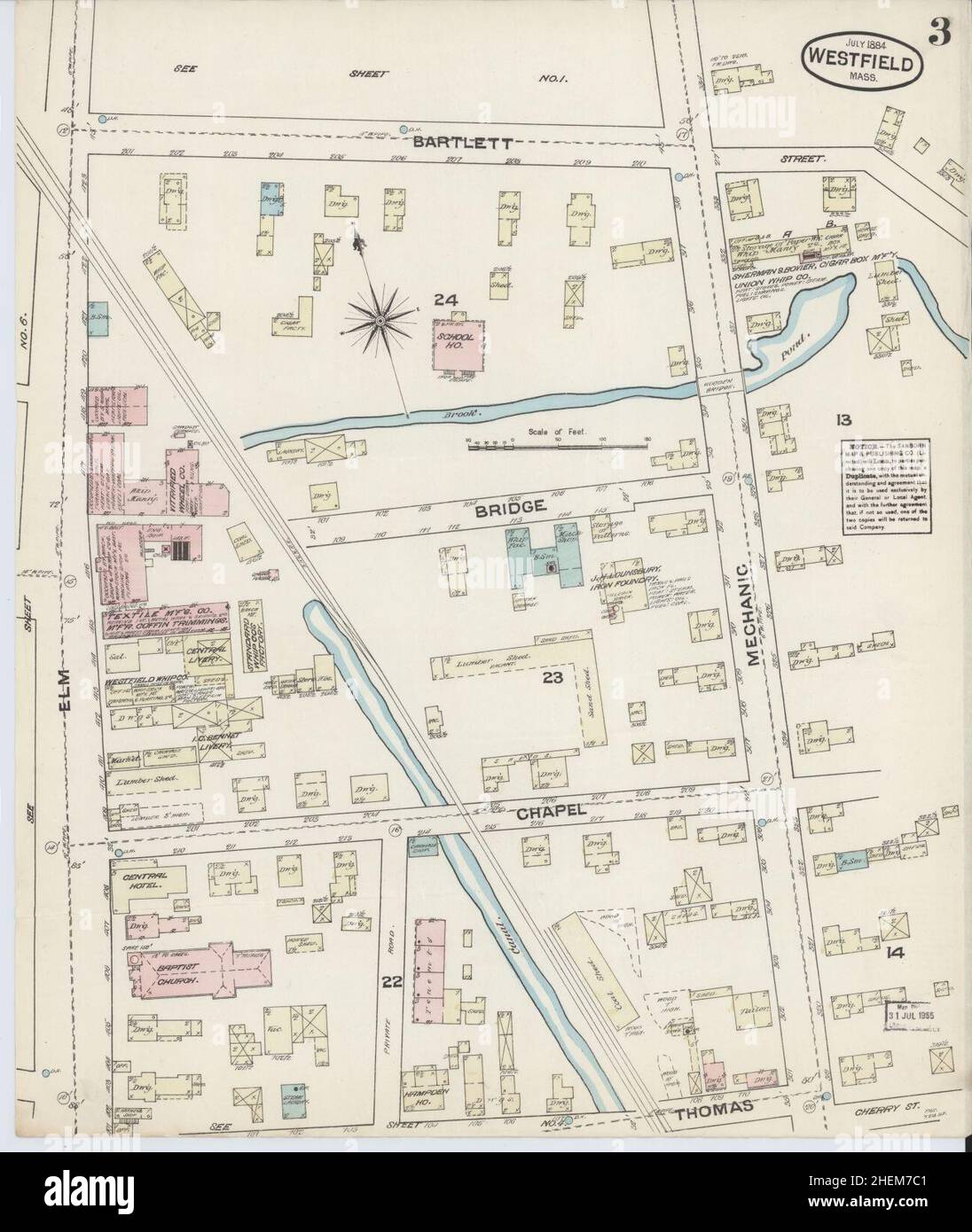 Westfield massachusetts map hi-res stock photography and images - Alamy