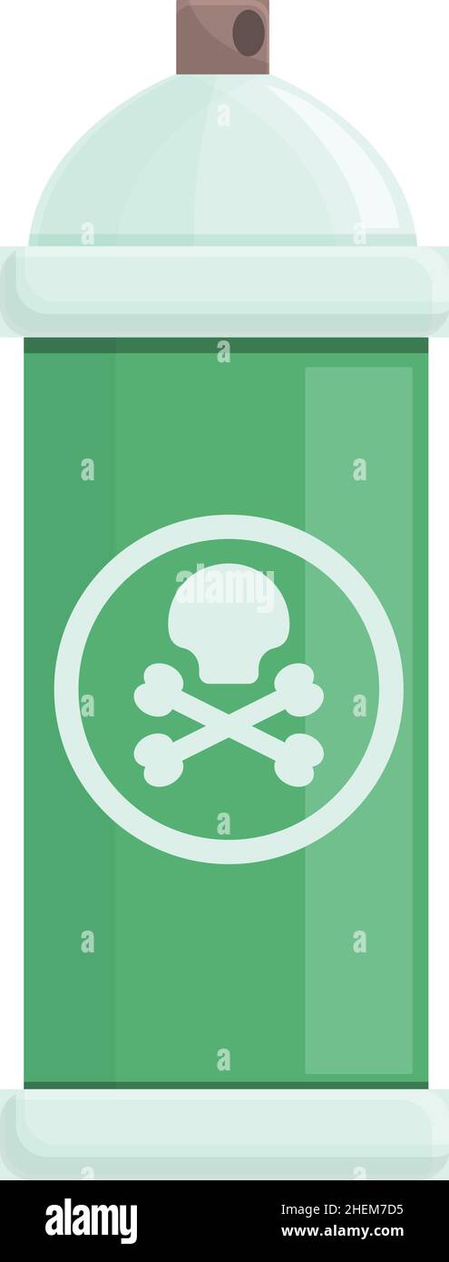 Danger chemical spray icon cartoon vector. Bottle cleaner. Toilet ...