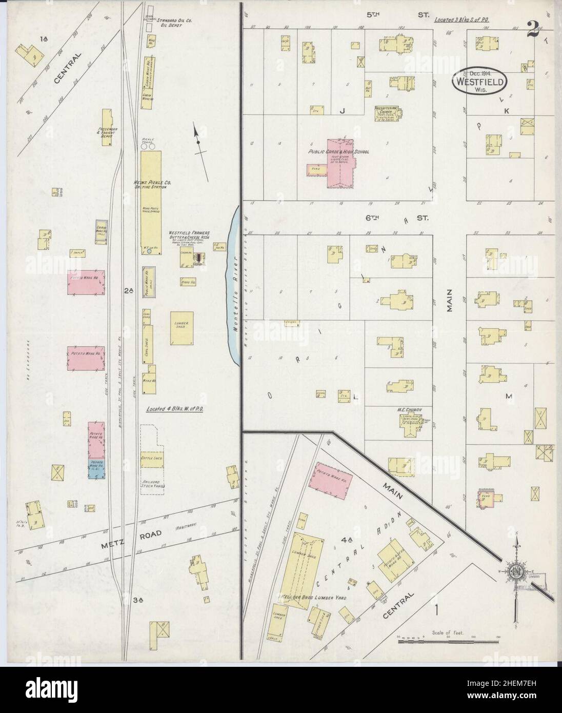 Map of westfield wisconsin High Resolution Stock Photography and Images ...