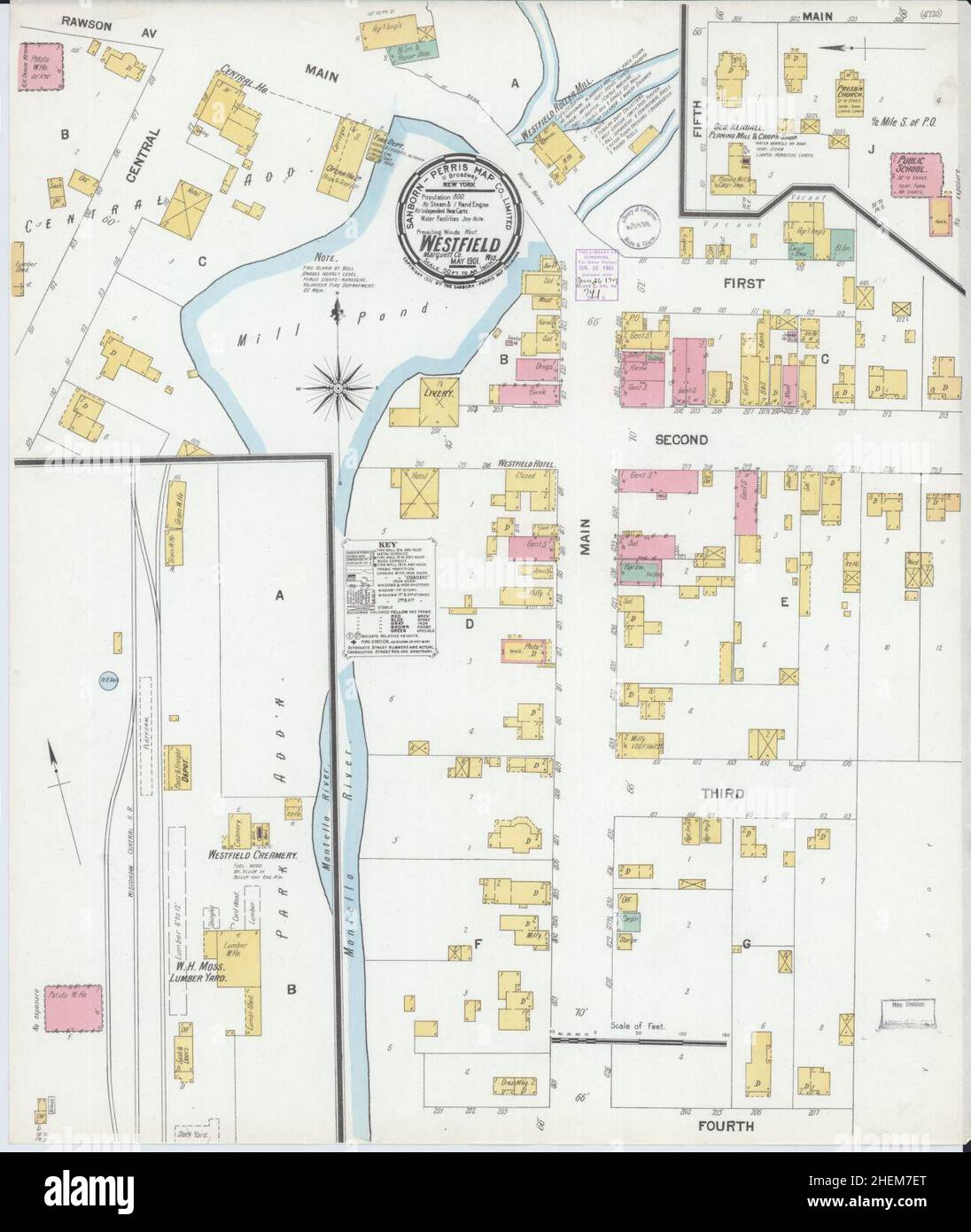 Map of westfield wisconsin hi-res stock photography and images - Alamy