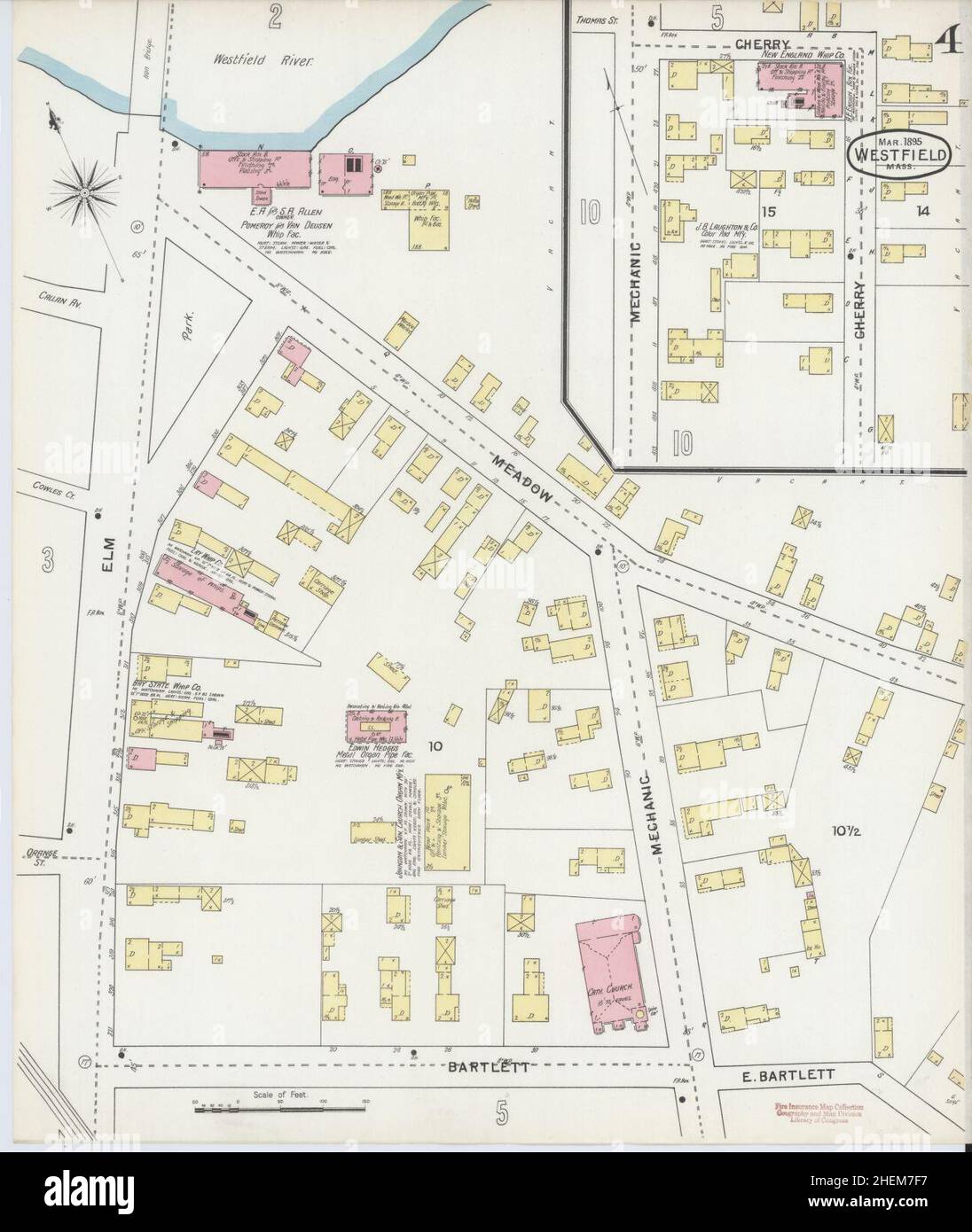 Westfield massachusetts map hi-res stock photography and images - Alamy