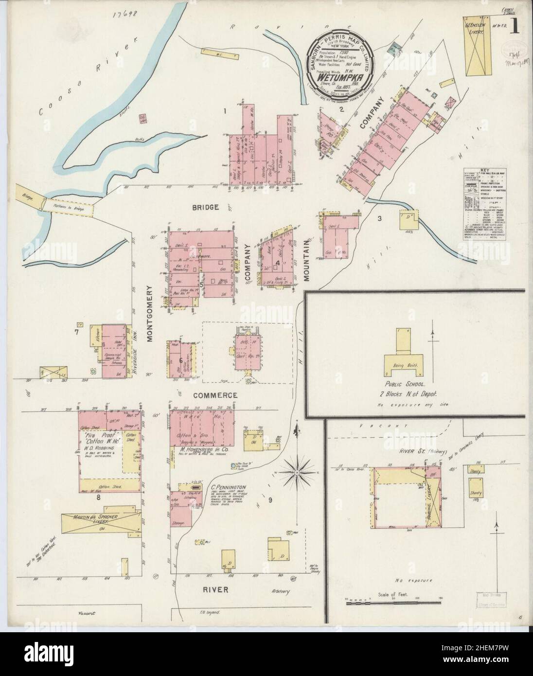 Elmore map hi-res stock photography and images - Alamy