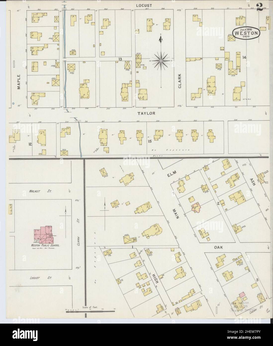 Weston ohio map hi-res stock photography and images - Alamy