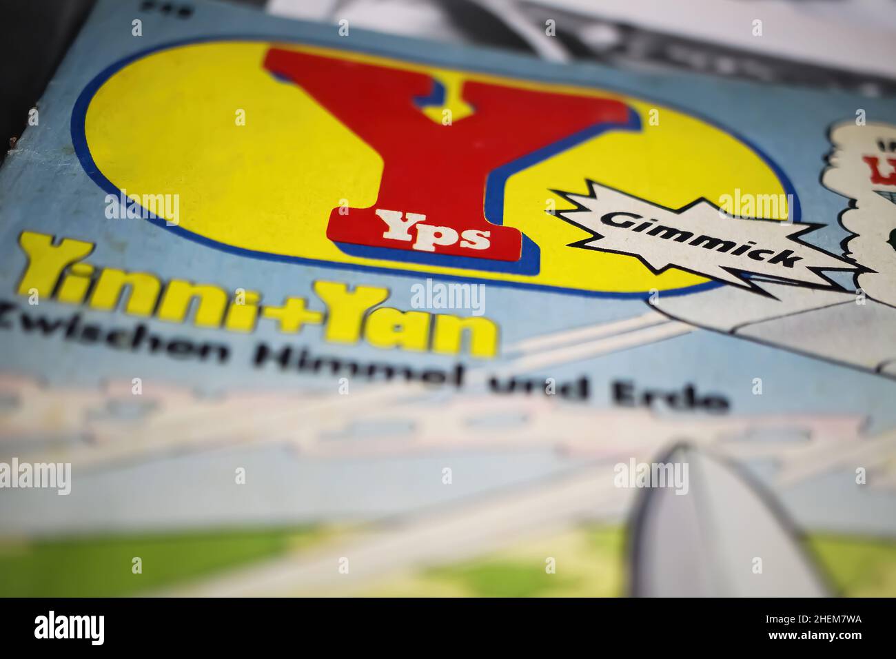 Viersen, Germany- May 9. 2021: Closeup of german comic magazine cover ...