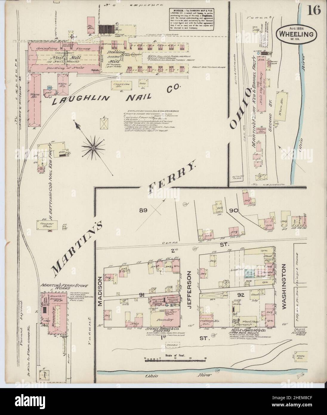 Map of wheeling hi-res stock photography and images - Alamy