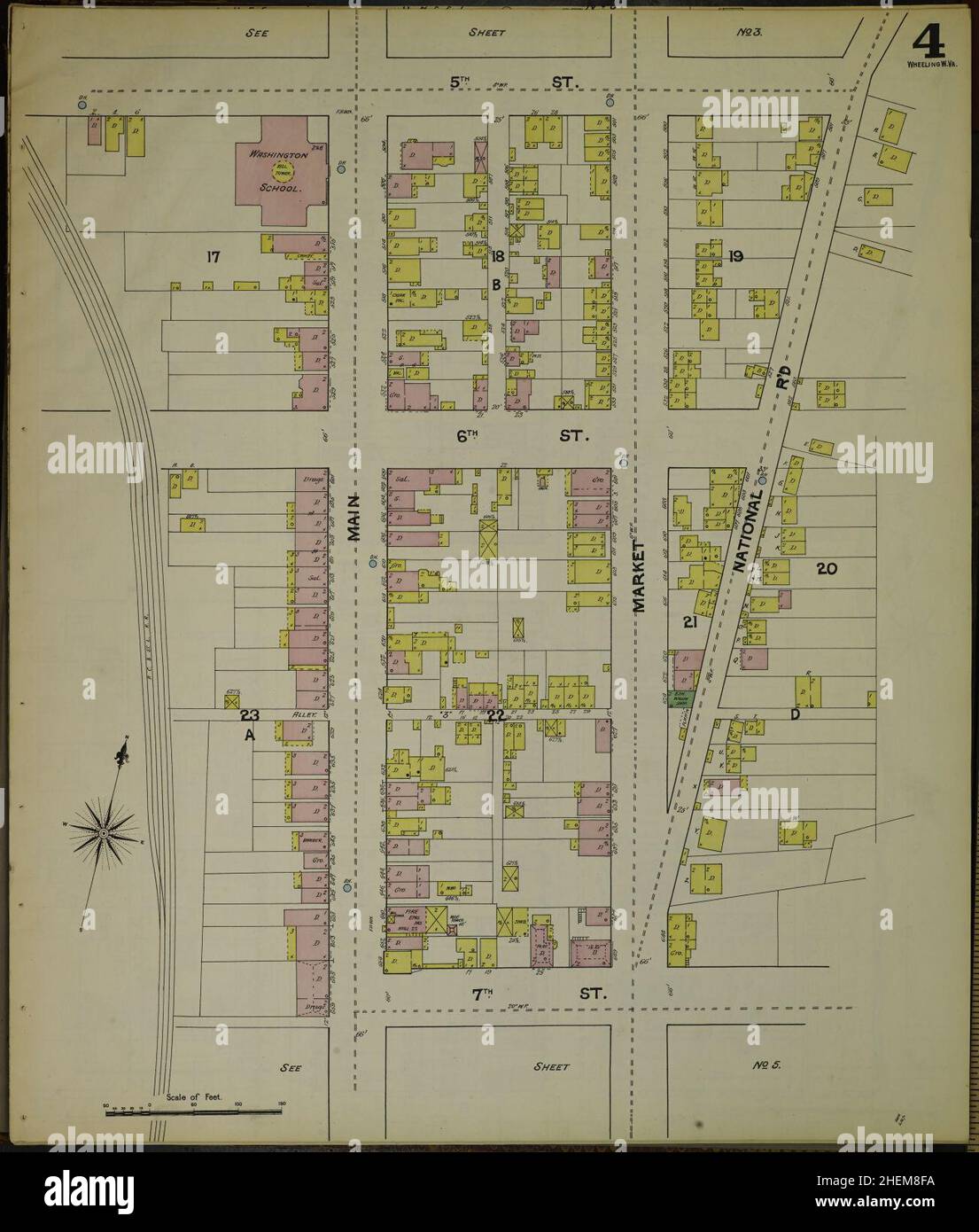 Map of wheeling hi-res stock photography and images - Alamy