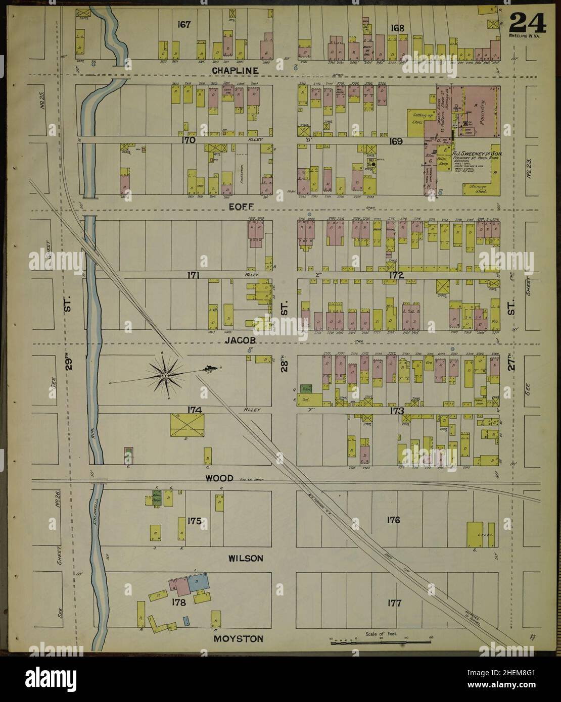 Sanborn Fire Insurance Map from Wheeling, Ohio County, West Virginia ...