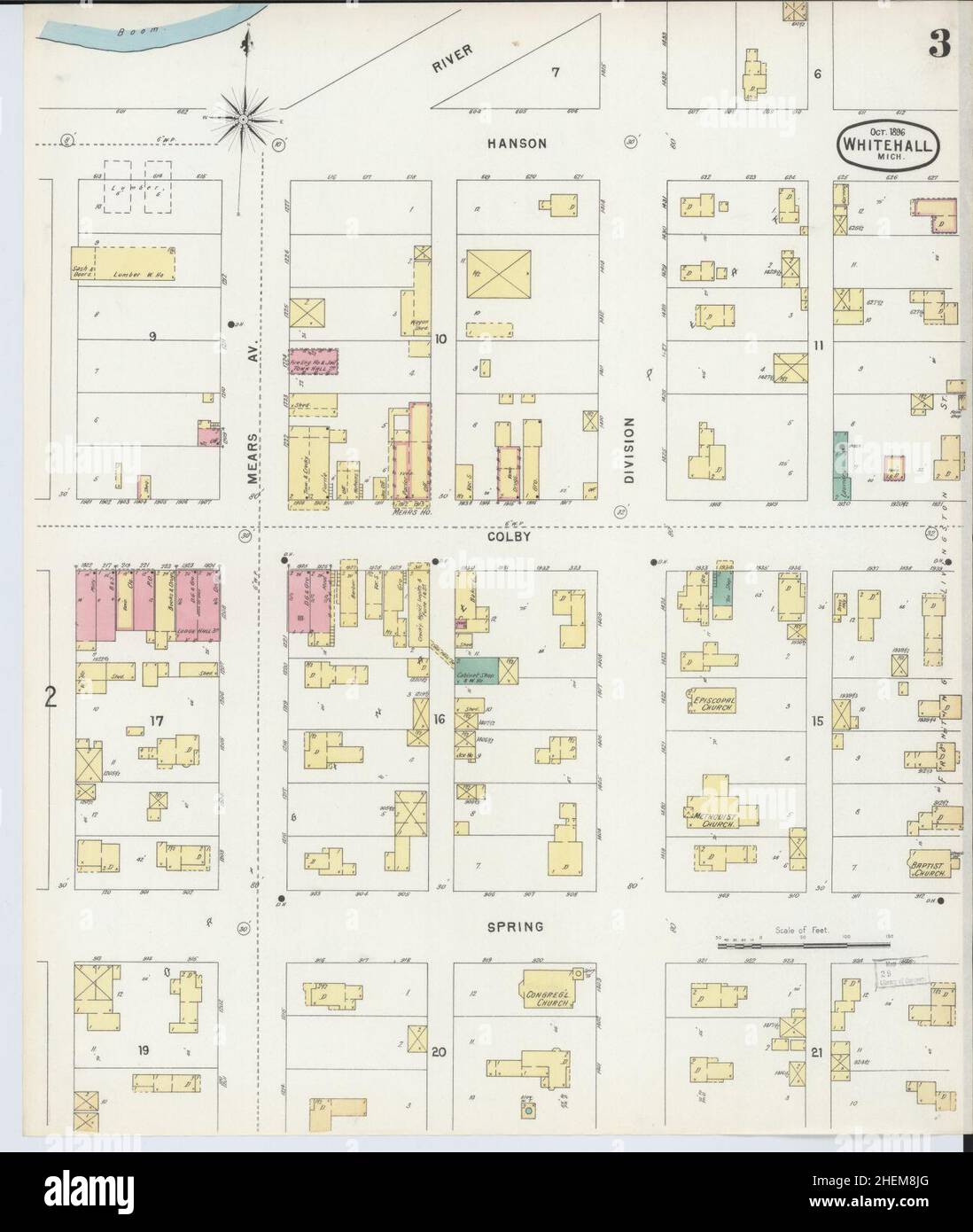Map of whitehall michigan hi-res stock photography and images - Alamy