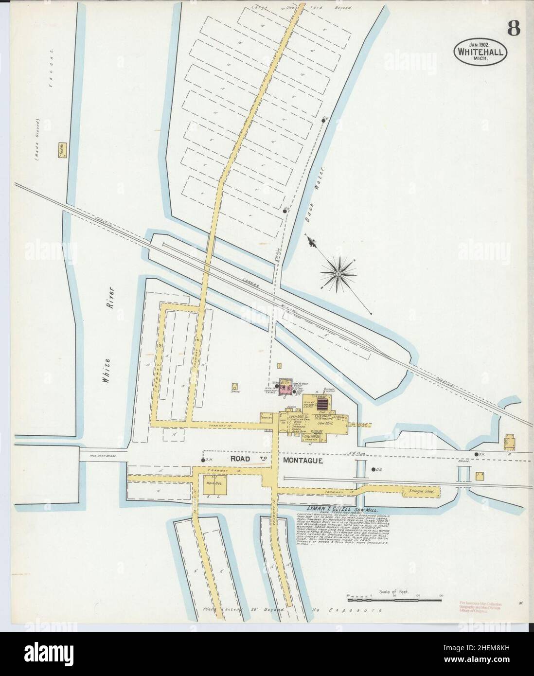 Map of whitehall michigan hi-res stock photography and images - Alamy