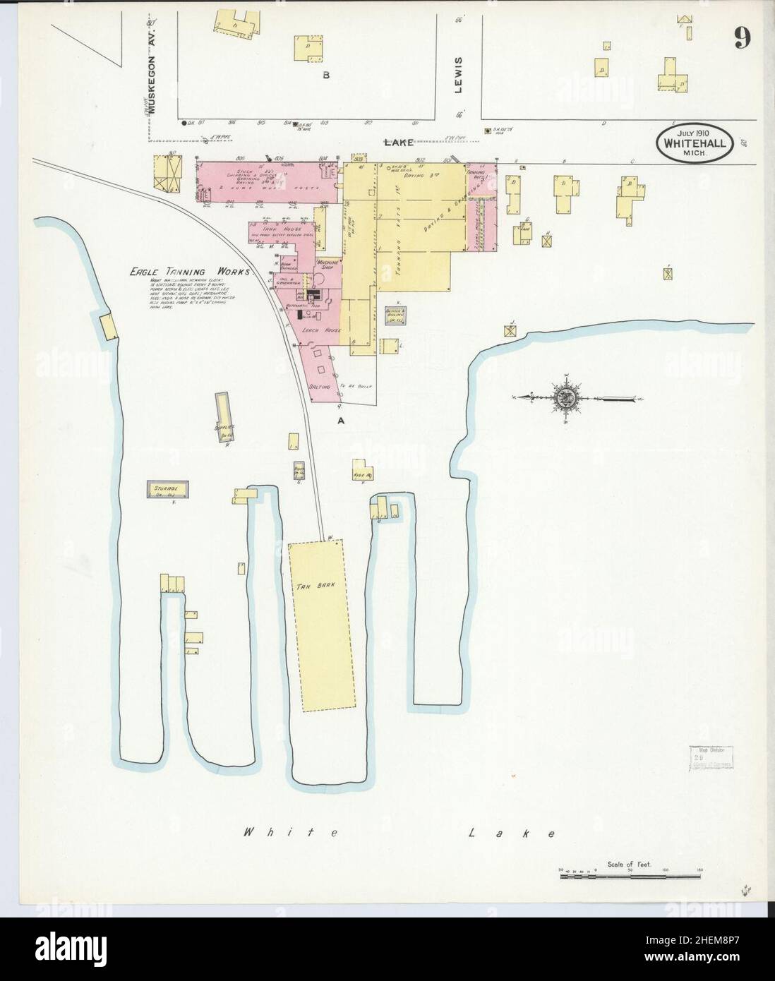 Map of whitehall michigan hi-res stock photography and images - Alamy