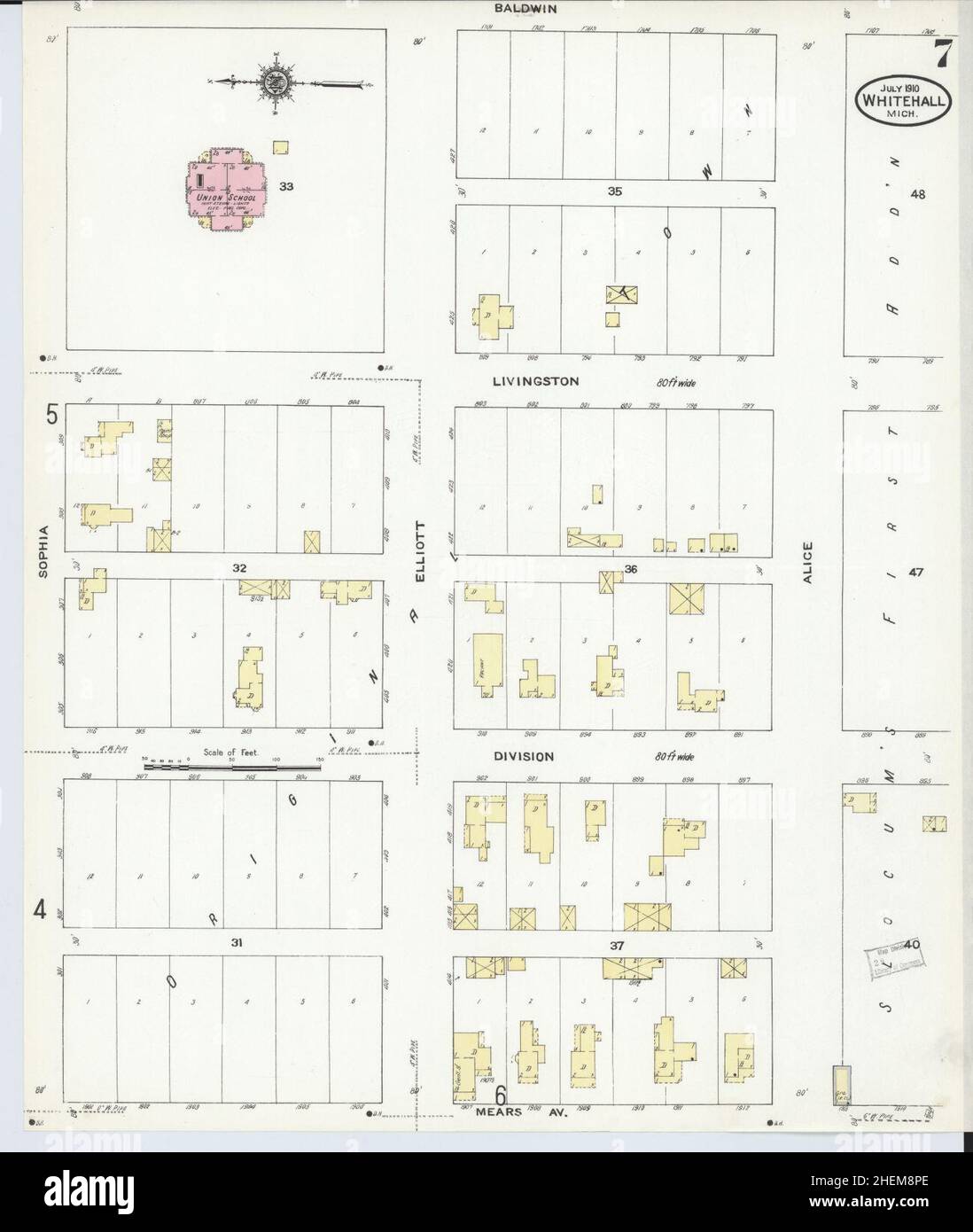 Map of whitehall michigan hi-res stock photography and images - Alamy