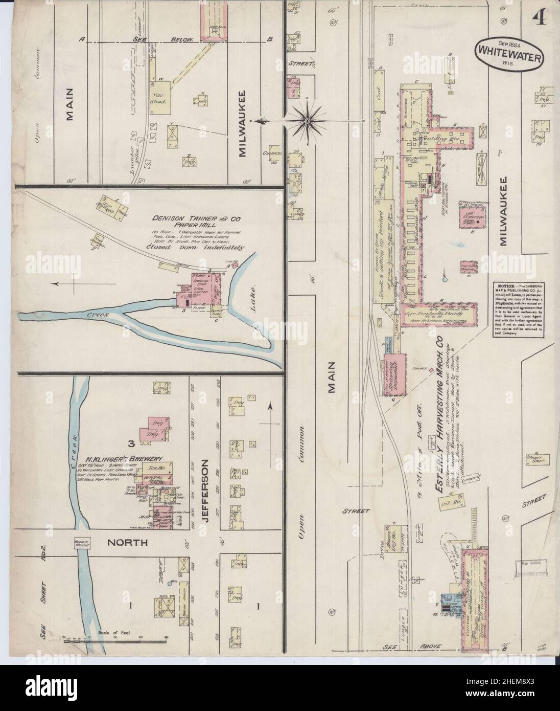 Map of whitewater wisconsin hi-res stock photography and images - Alamy