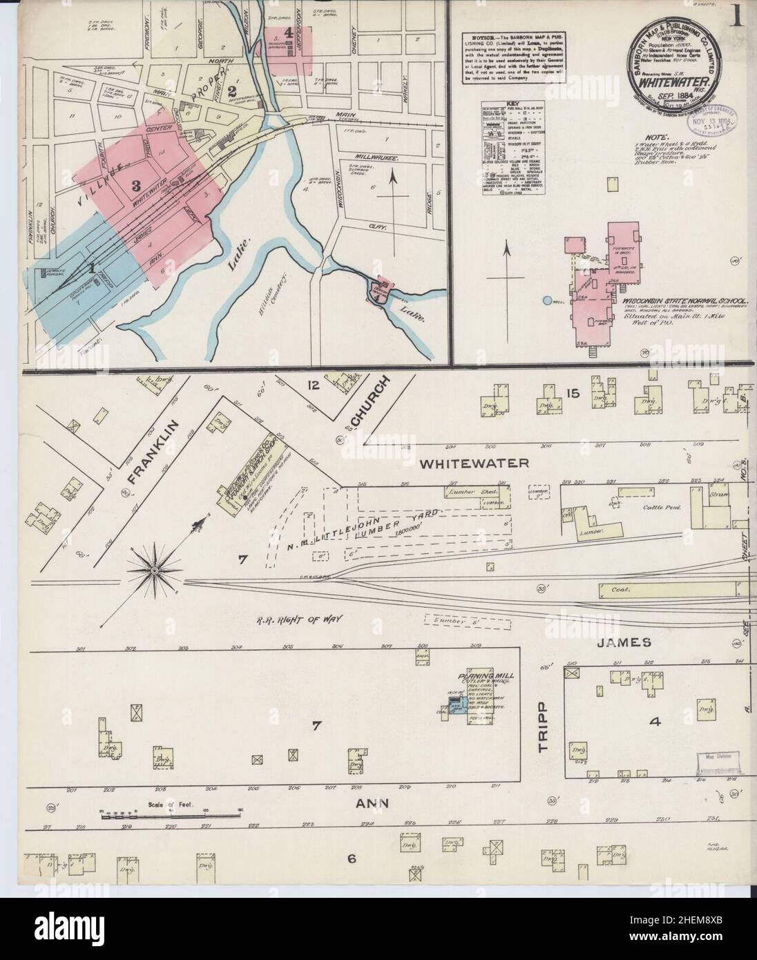 Map of whitewater wisconsin hi-res stock photography and images - Alamy