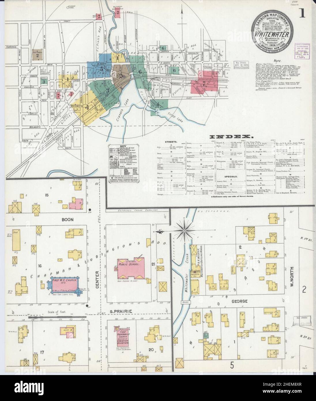 Map of whitewater wisconsin hi-res stock photography and images - Alamy