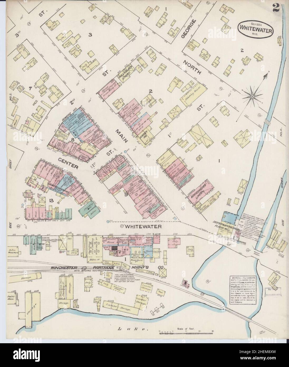 Map of whitewater wisconsin hi-res stock photography and images - Alamy