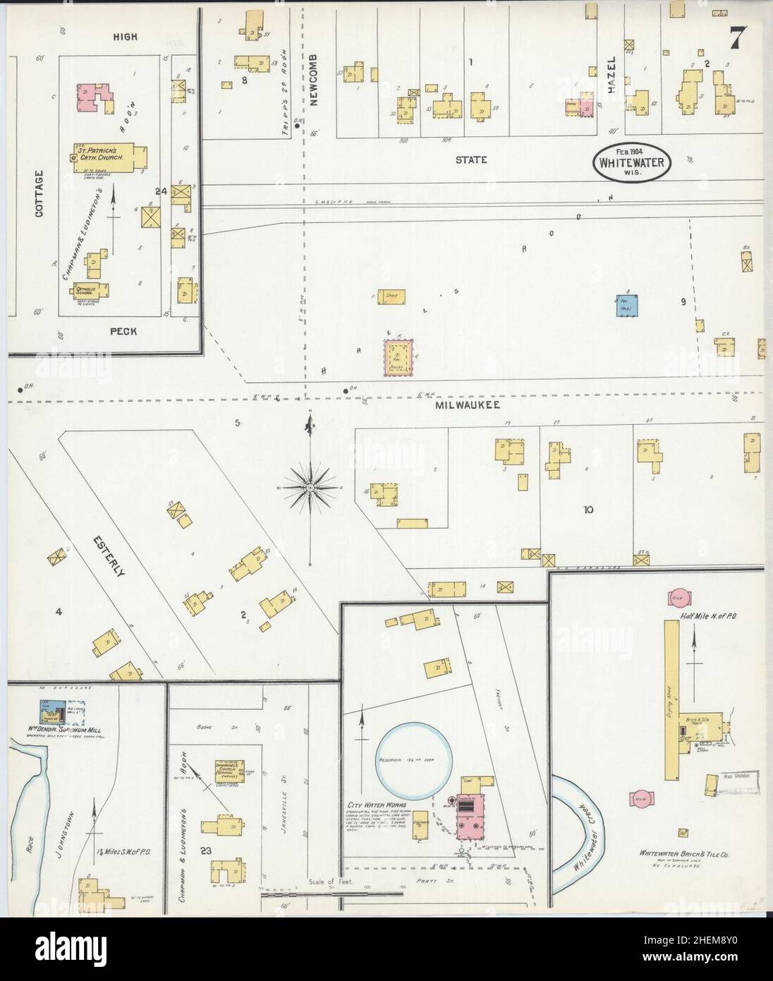 Map of whitewater wisconsin hi-res stock photography and images - Alamy