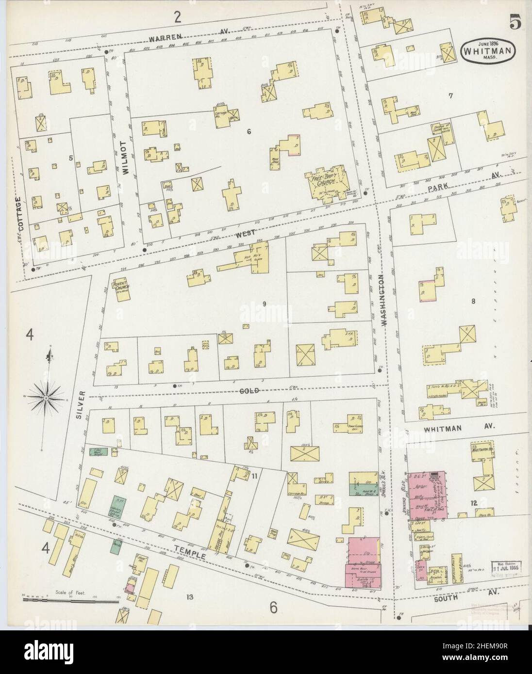 Map of whitman hi-res stock photography and images - Alamy
