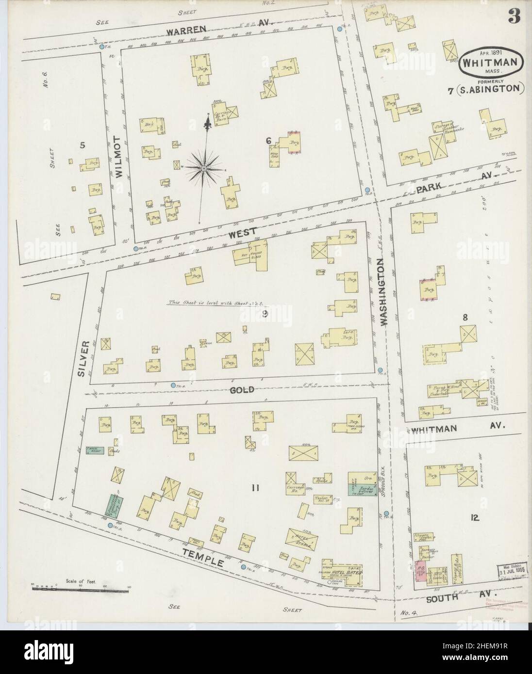 Map of whitman hi-res stock photography and images - Alamy