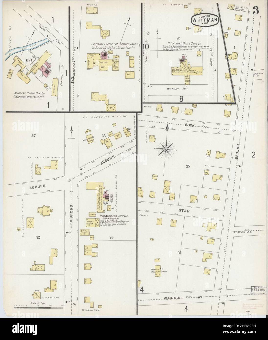 Map of whitman hi-res stock photography and images - Alamy