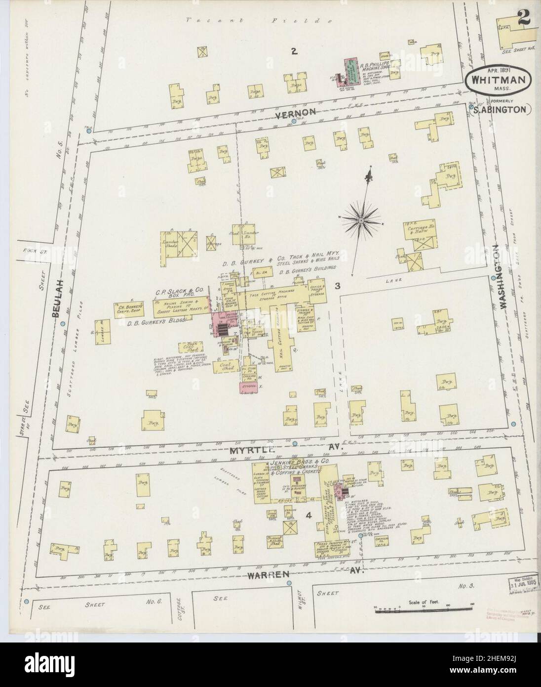 Map of whitman hi-res stock photography and images - Alamy