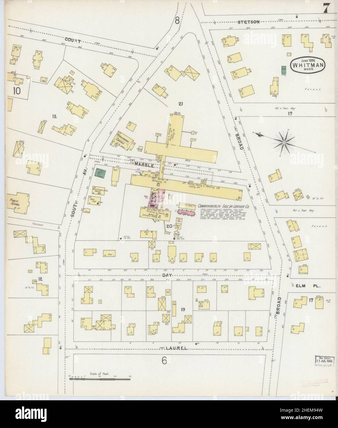 Map of whitman hi-res stock photography and images - Alamy
