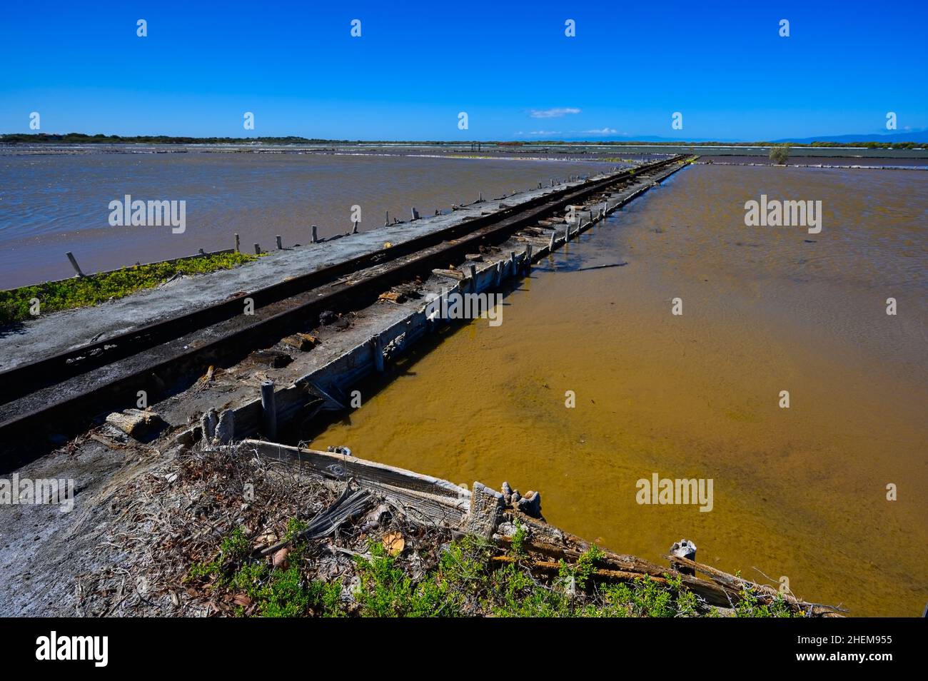 Marine salt industry in caribbean island Dominican republic.Cristal ...