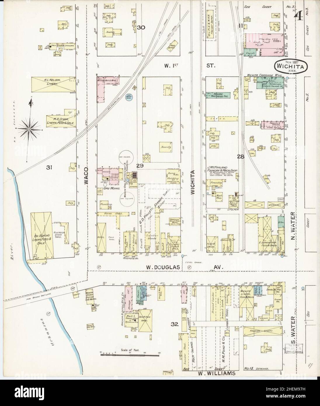 Map of wichita hi-res stock photography and images - Alamy