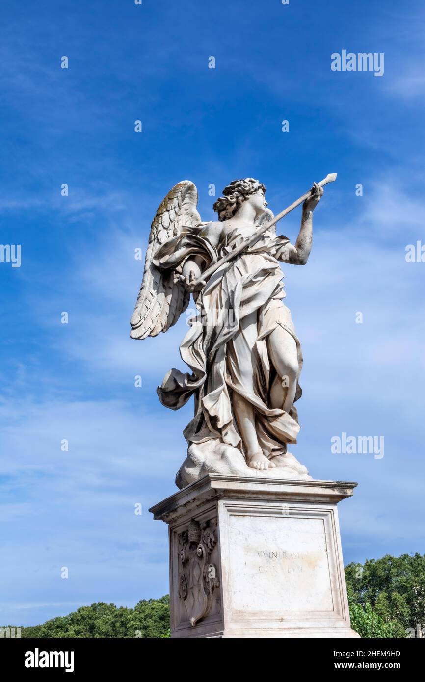 statue at Aelian bridge also known unter name bridge of the holy angels ...