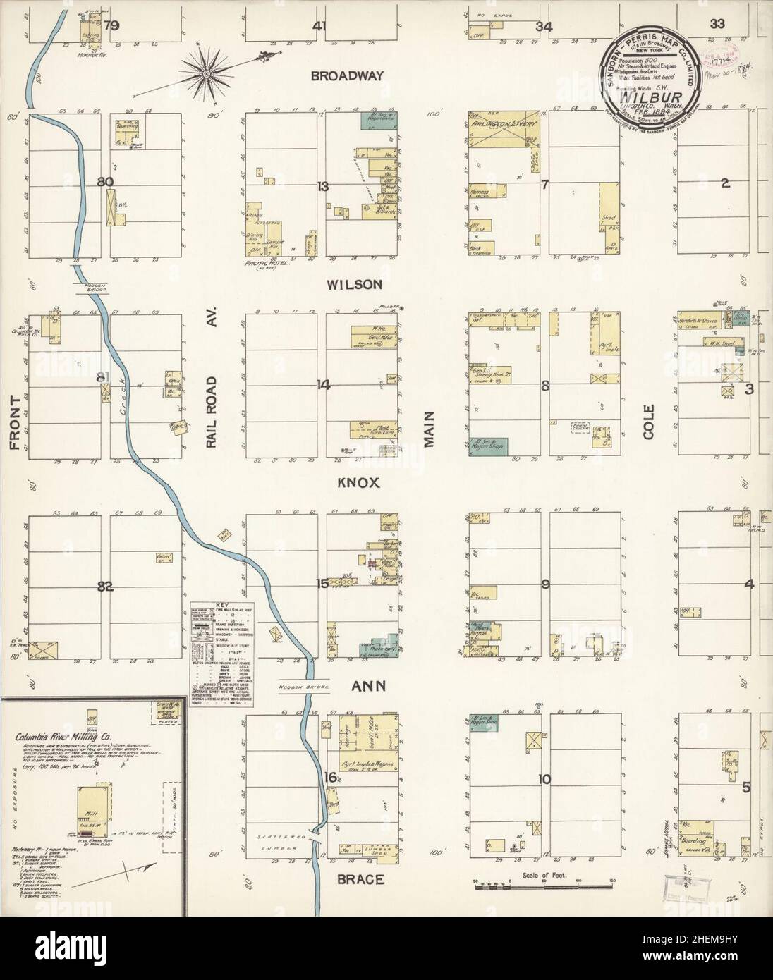 Sanborn Fire Insurance Map from Wilbur, Lincoln County, Washington ...