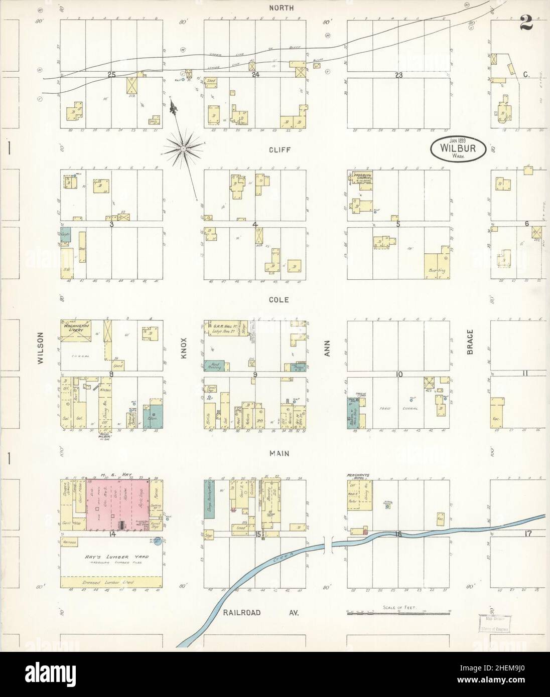 Lincoln county washington map hi-res stock photography and images - Alamy