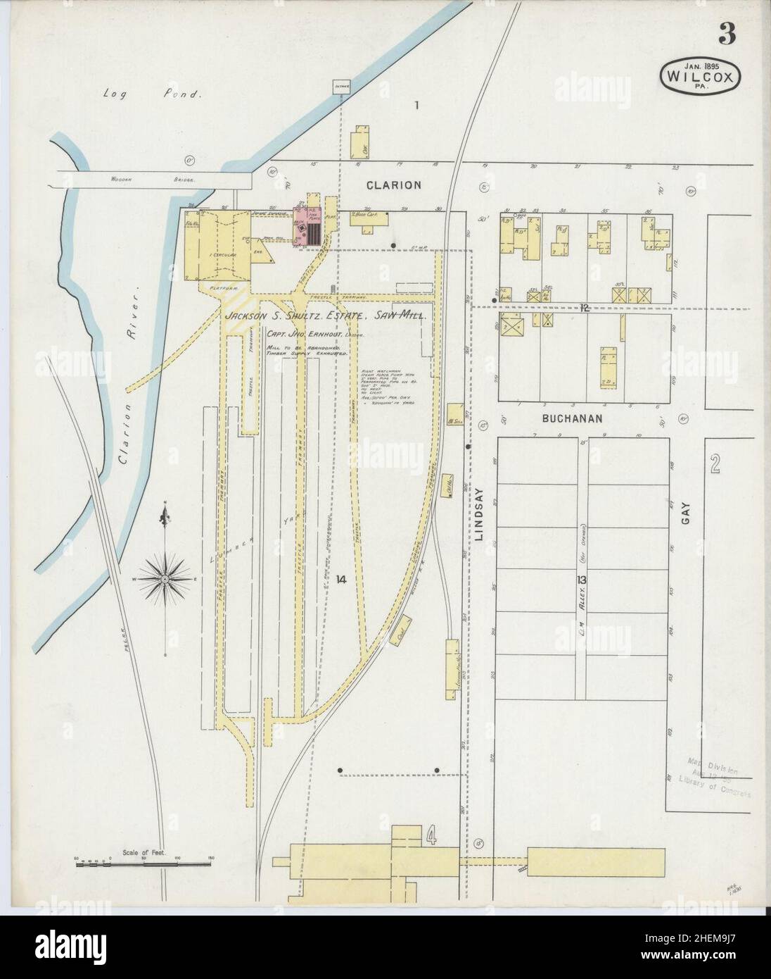 Wilcox pennsylvania map hi-res stock photography and images - Alamy