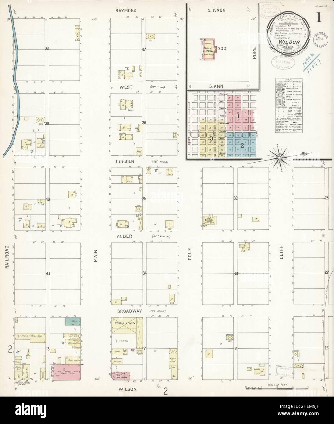 Sanborn Fire Insurance Map from Wilbur, Lincoln County, Washington ...