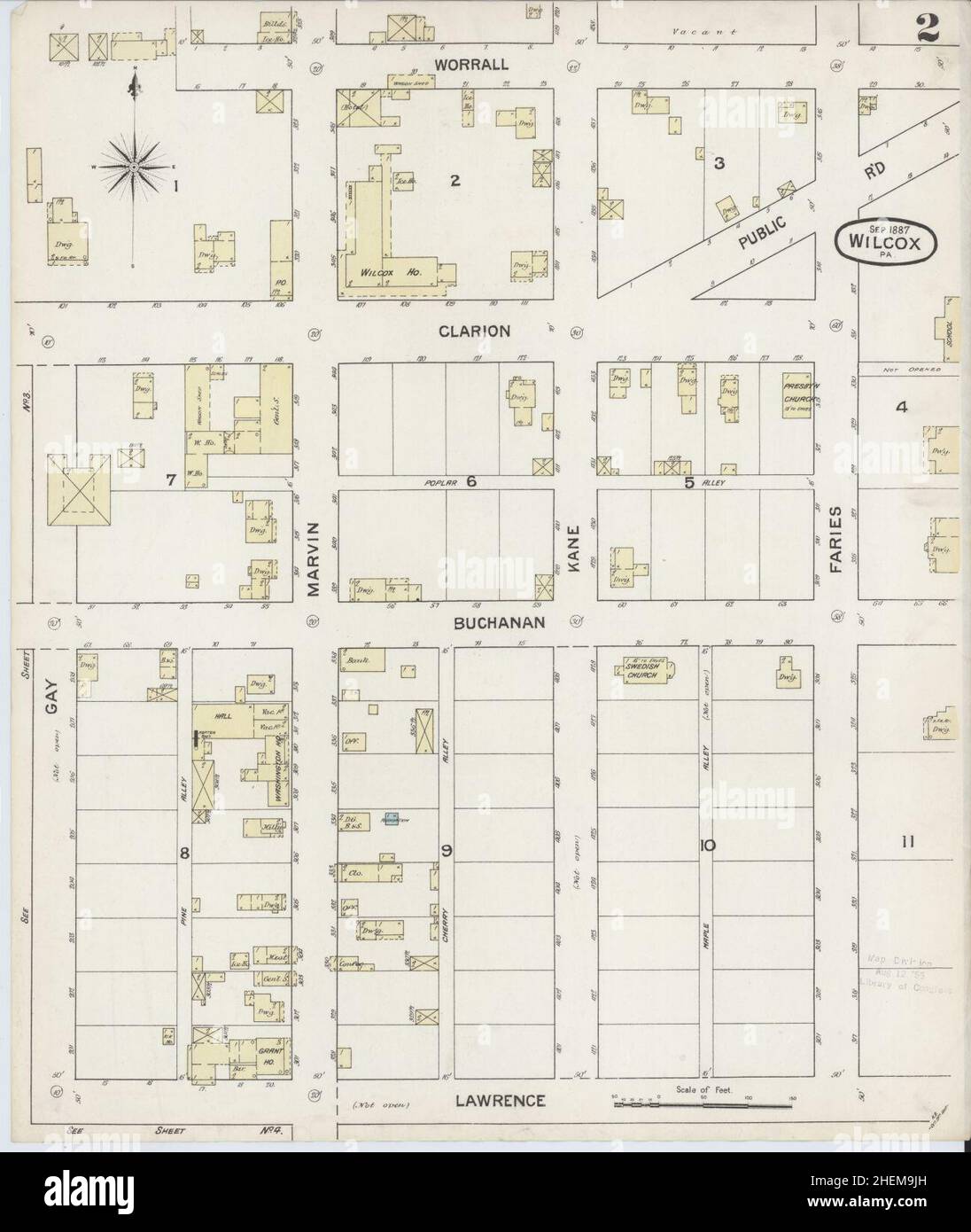 Wilcox map hi-res stock photography and images - Alamy