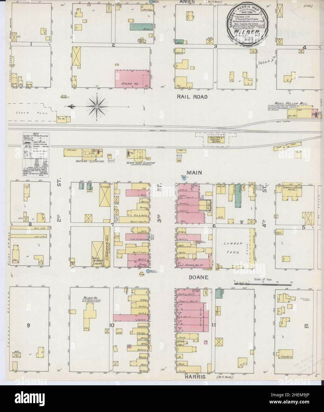 Wilber nebraska map hi-res stock photography and images - Alamy