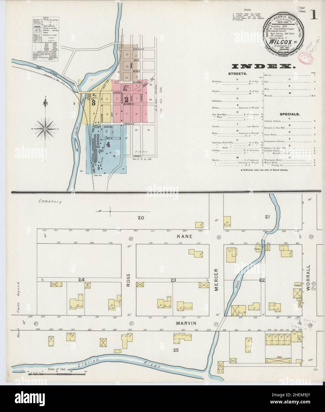 Wilcox pennsylvania map hi-res stock photography and images - Alamy