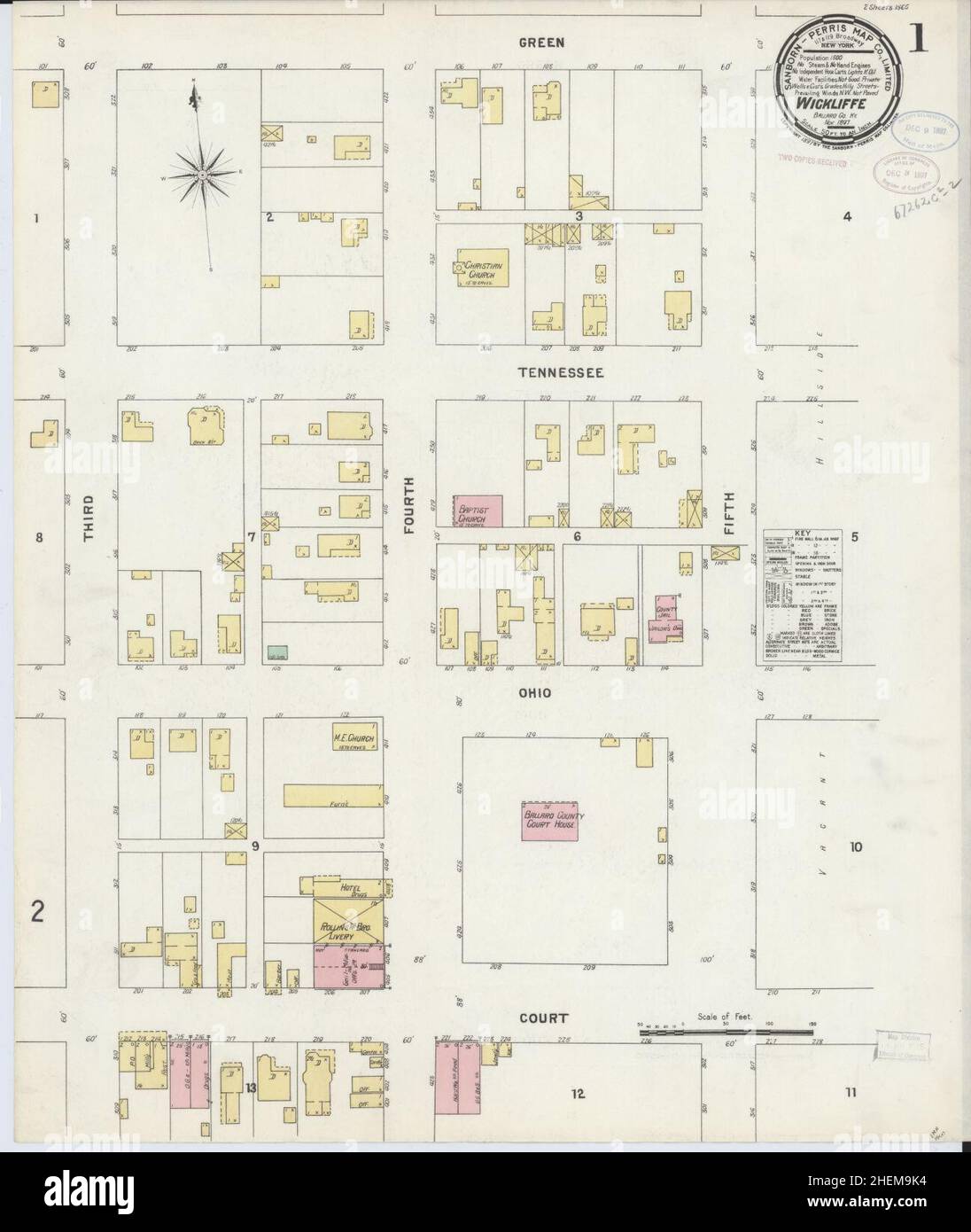 Ballard county map hi-res stock photography and images - Alamy