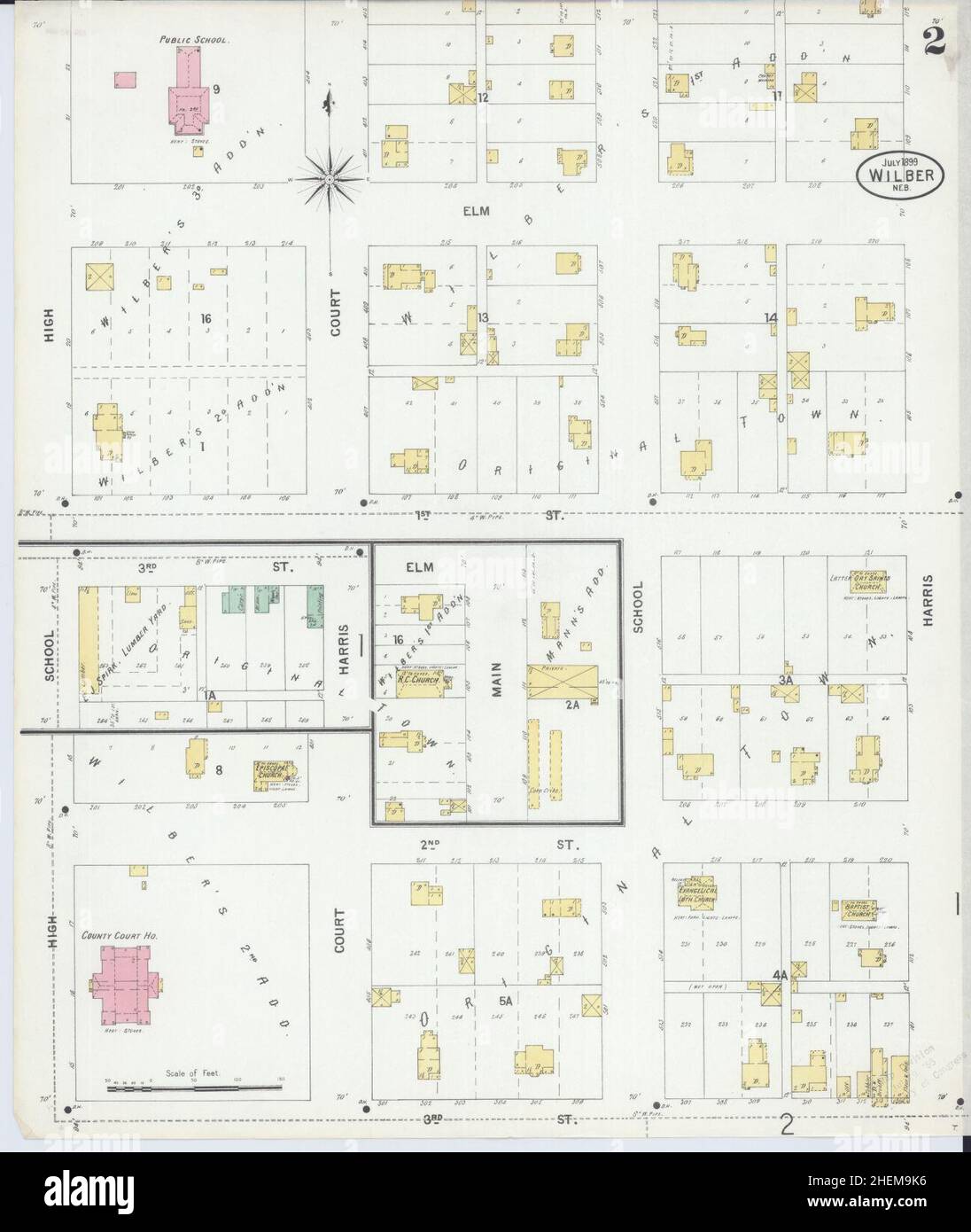 Wilber nebraska map hi-res stock photography and images - Alamy