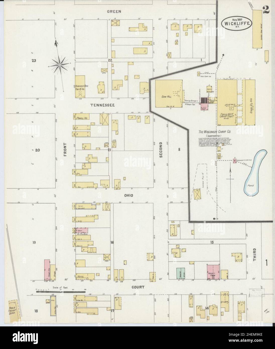 Ballard county map hi-res stock photography and images - Alamy