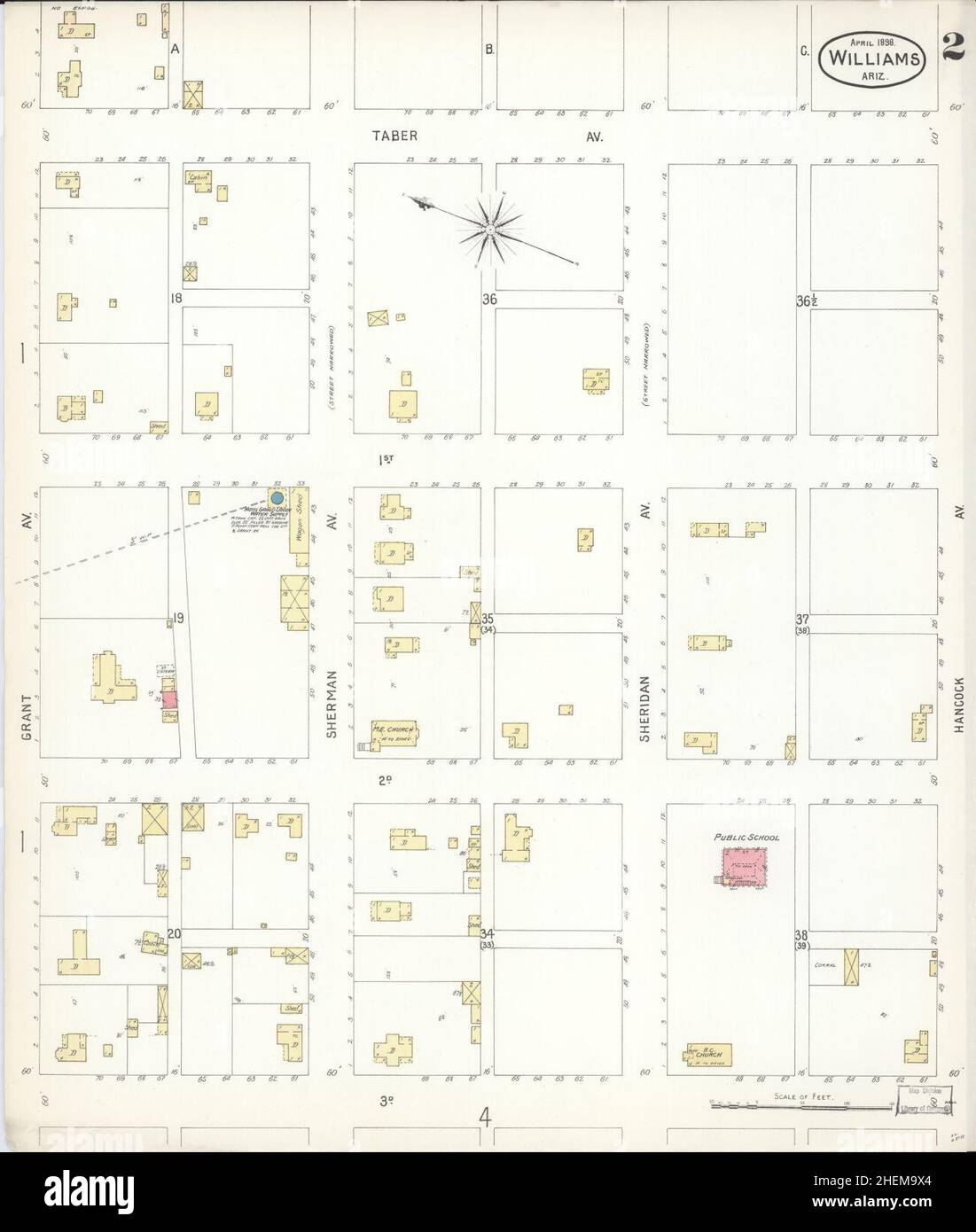 Sanborn Fire Insurance Map from Williams, Coconino County, Arizona ...